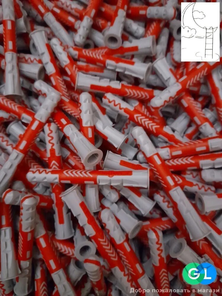 Дюбель 6 мм x 50 мм 100 шт.