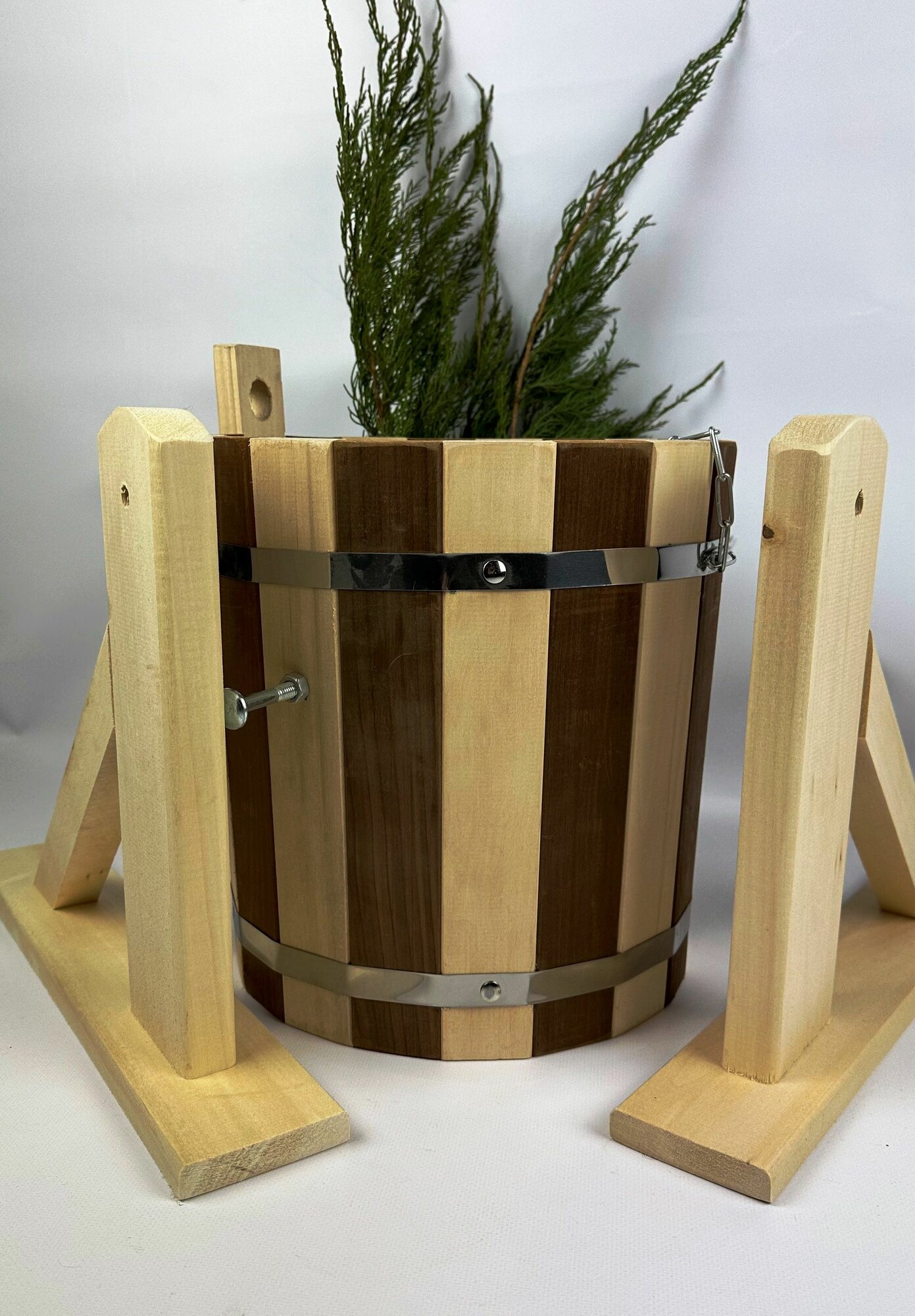 WoodGoods Бондарное изделие для бани Запарник, 9 л