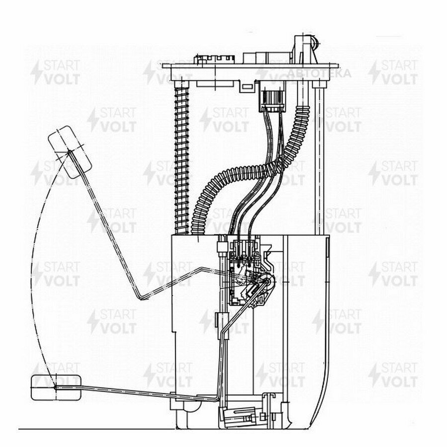 Модуль топливного насоса для а/м Suzuki SX4 (06-) 1.5i/1.6i японск. сборка (SFM 2404) STARTVOLT SFM2404