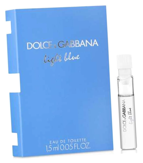 Аромат Dolce & Gabbana Light Blue 1.5 мл пробник женский / Дольче Габбана Лайт Блю сэмпл