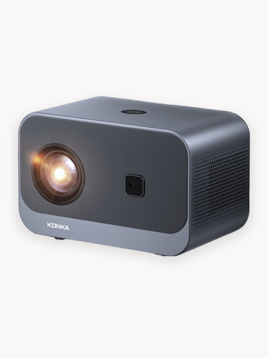 Мини-проектор, Full HD/4K, Android, Wi-Fi 5G, Bluetooth, HDMI, LCD, серый