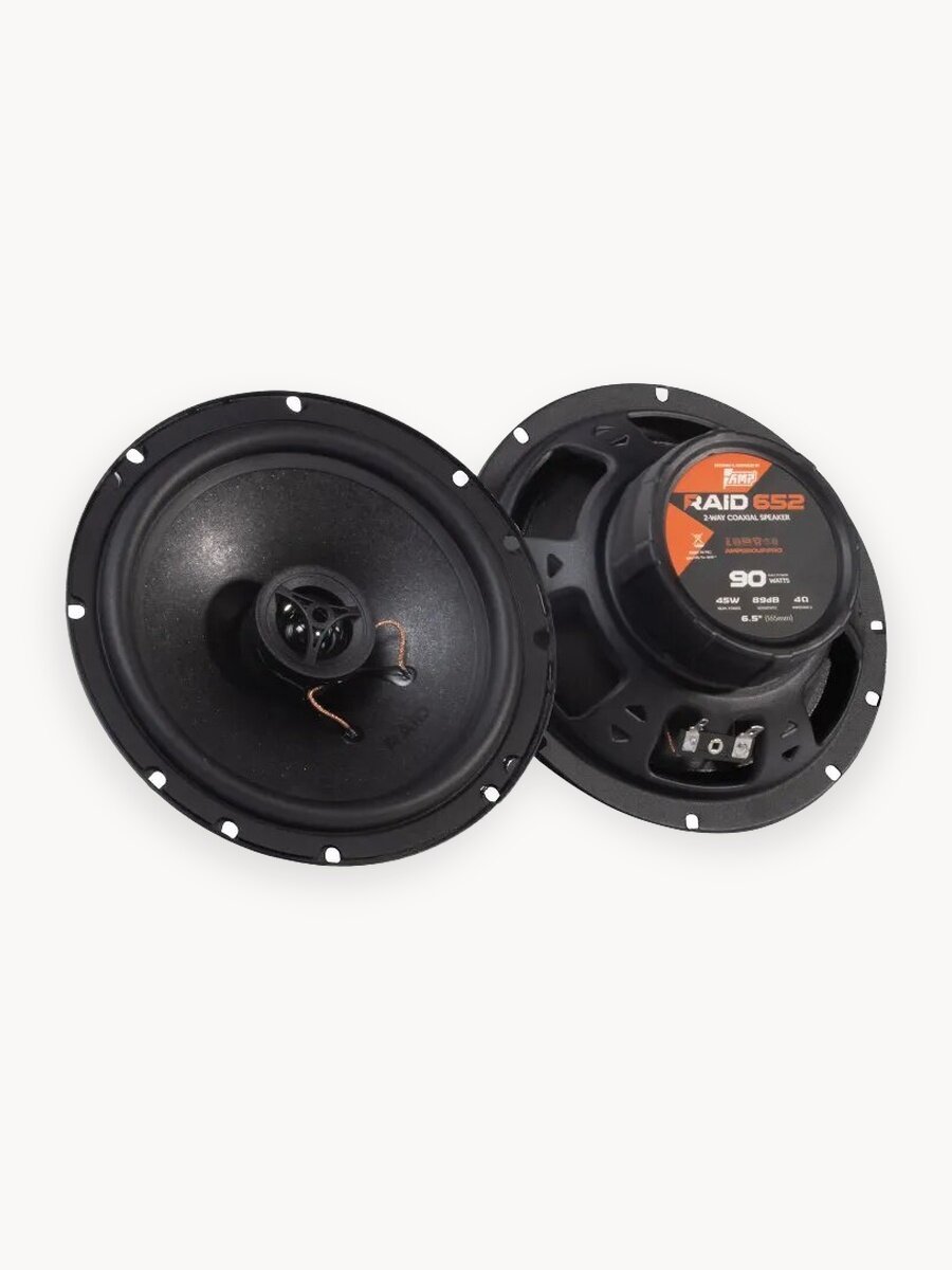 Акустика AMP Raid 652, коаксиальная, 2 полосы, 16,5 см, 45Вт, 89дБ, 60Гц-20кГц