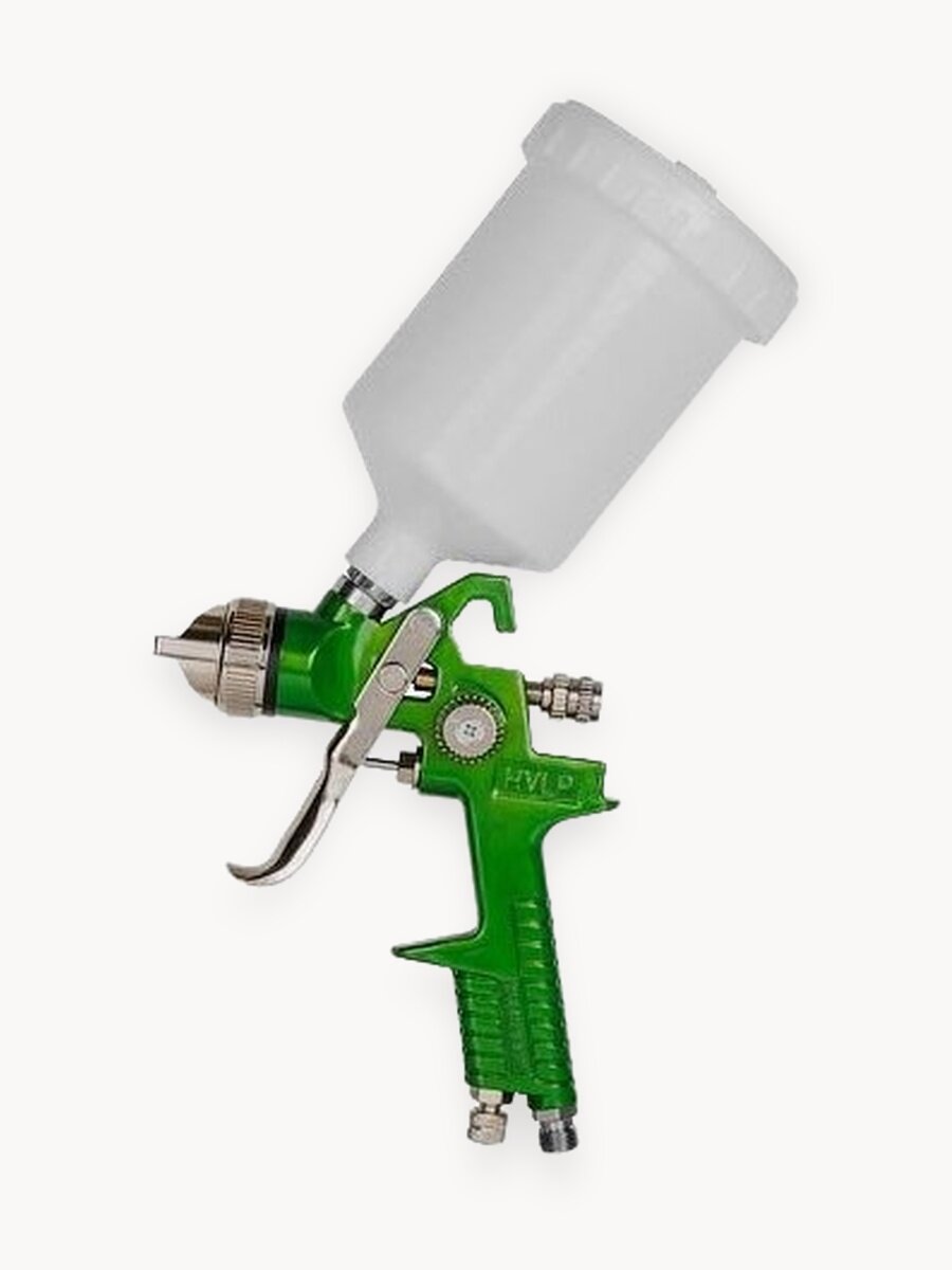 Краскопульт пневматический ECO SG-9000 с манометром, HVLP, сопло 1.4 мм, верхний бак 600 мл (EC1535-14)
