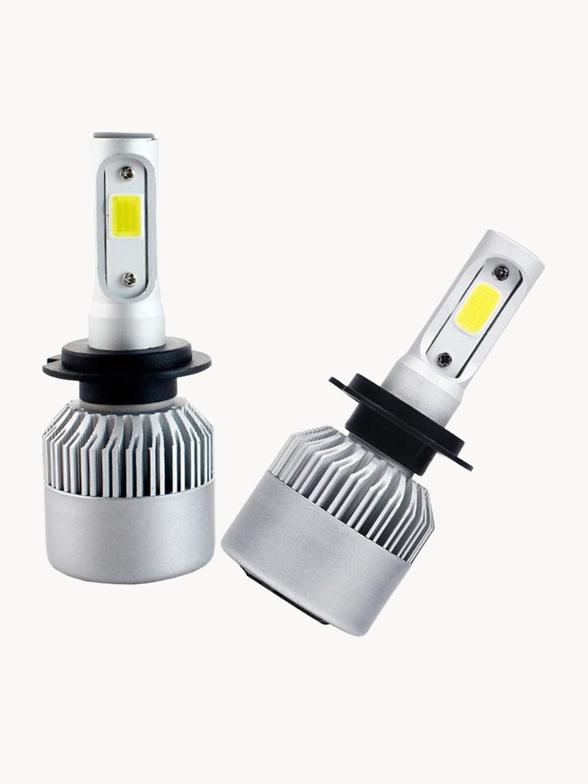 Светодиодные лампы C6 H1, холодный белый, для легкового и грузового транспорта, 2 шт