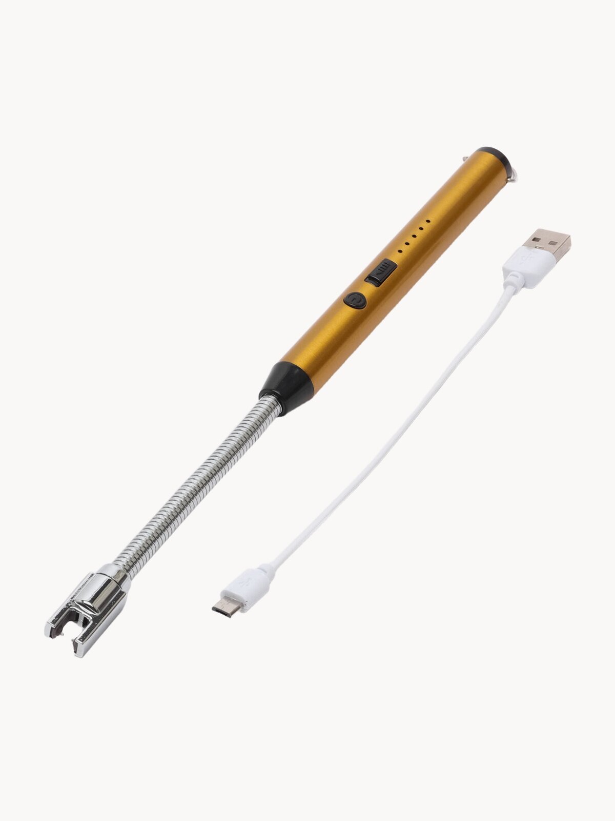 Горелка для газовой плиты, электронная, USB без газа, без огня, золотой