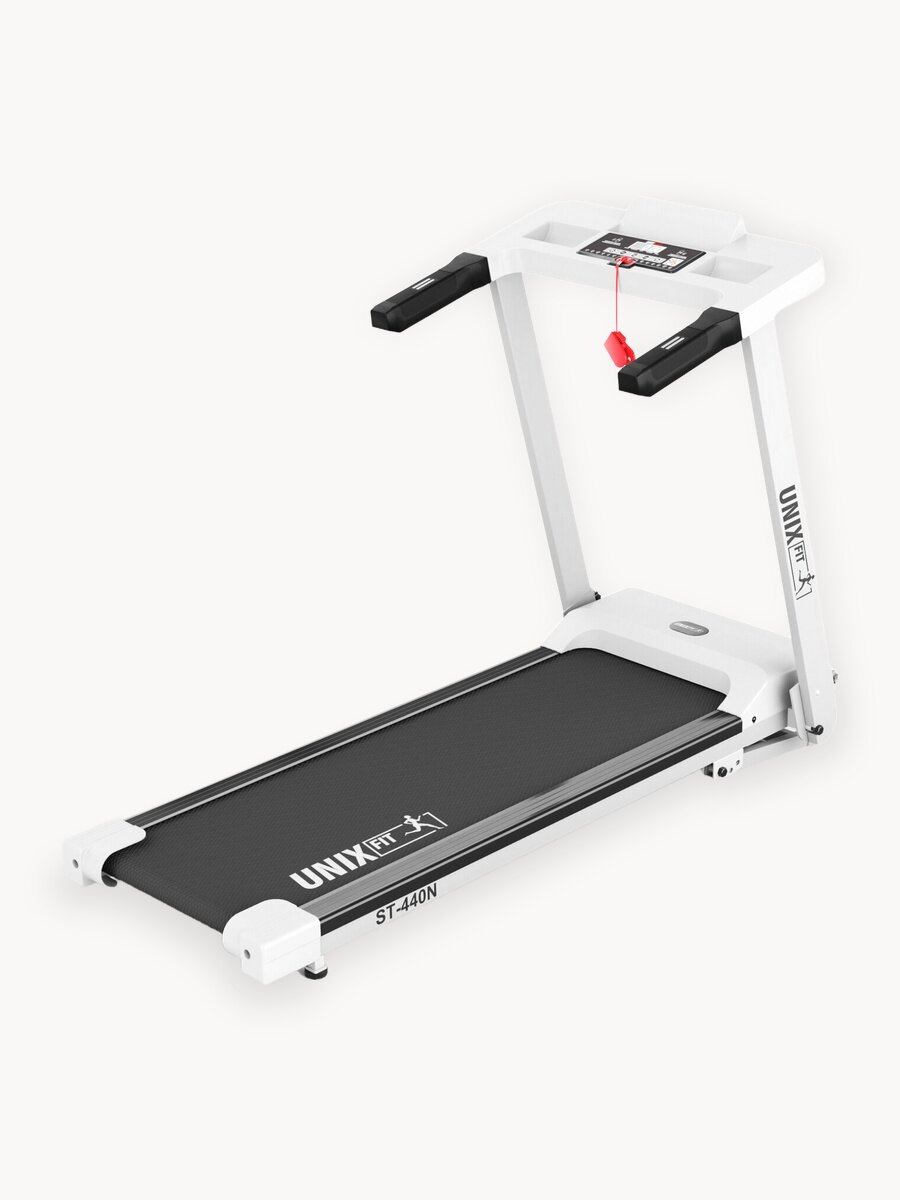 Беговая дорожка UNIX Fit ST-440N с бесконтактным управлением, скорость 0.8 - 12 км/ч UNIXFIT, белый