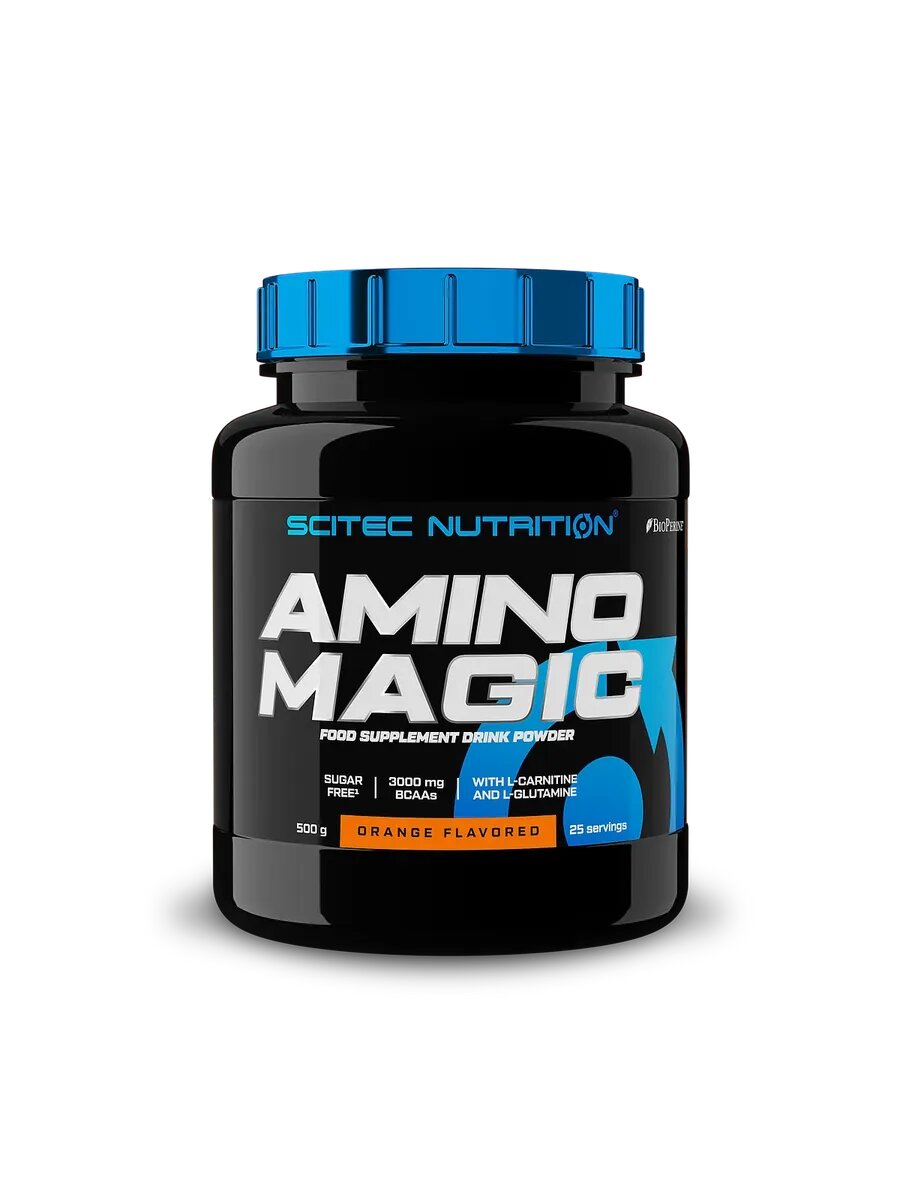 Аминокислоты Scitec Nutrition Amino Magic bcaa eaa порошок 500 г, апельсин