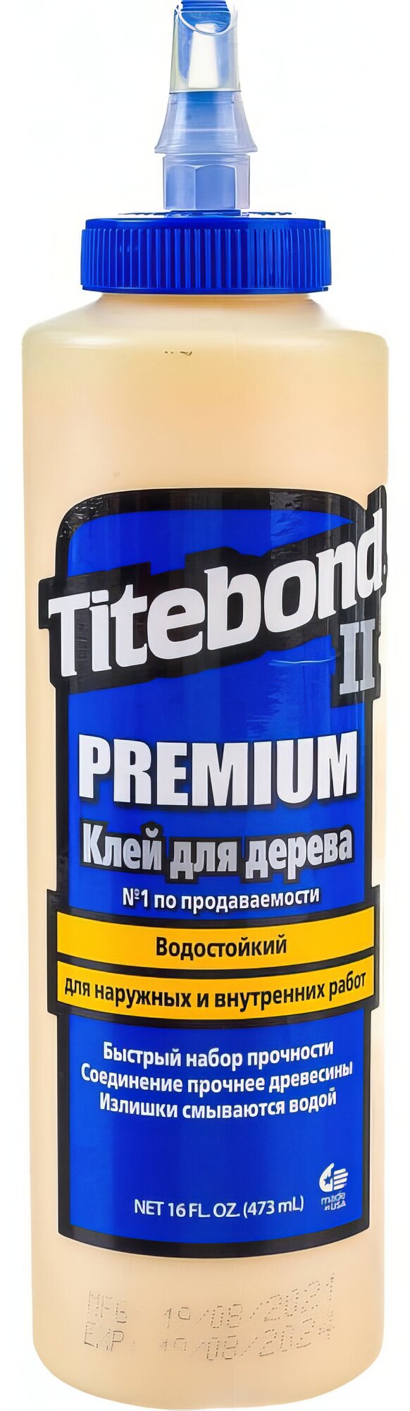 Столярный влагостойкий клей Titebond II Premium 5004
