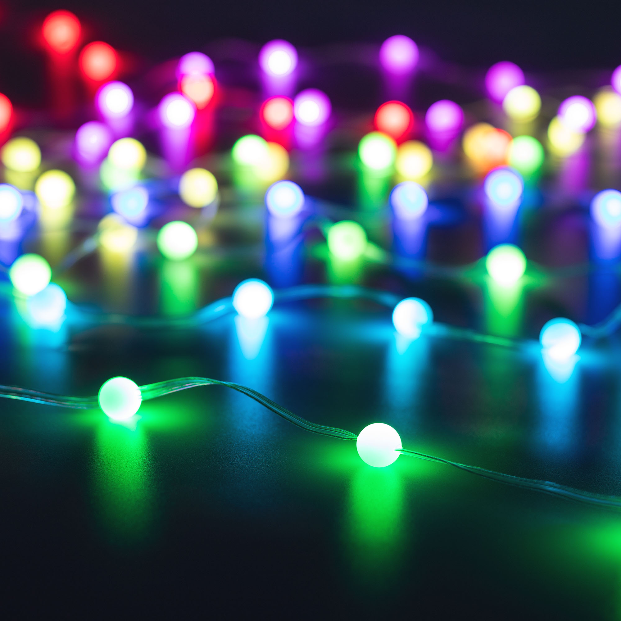 Гирлянда Arlight Светодиодная гирлянда ARD-BEAD-HOME-10000-CLEAR-100LED RGB (5V, USB, ПДУ) (Ardecoled, IP20 Пластик)