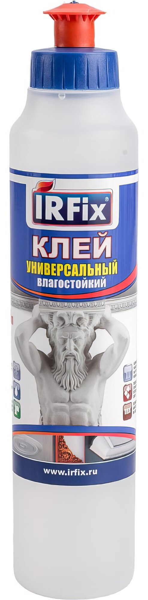 Универсальный влагостойкий прозрачный клей IRFIX 0,25 л 20035