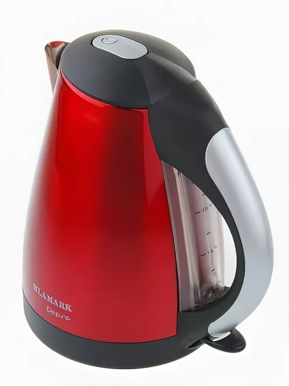 Электрочайник LAMARK LK-1006, 2200Вт, 1,8л, красный, металл, подсветка