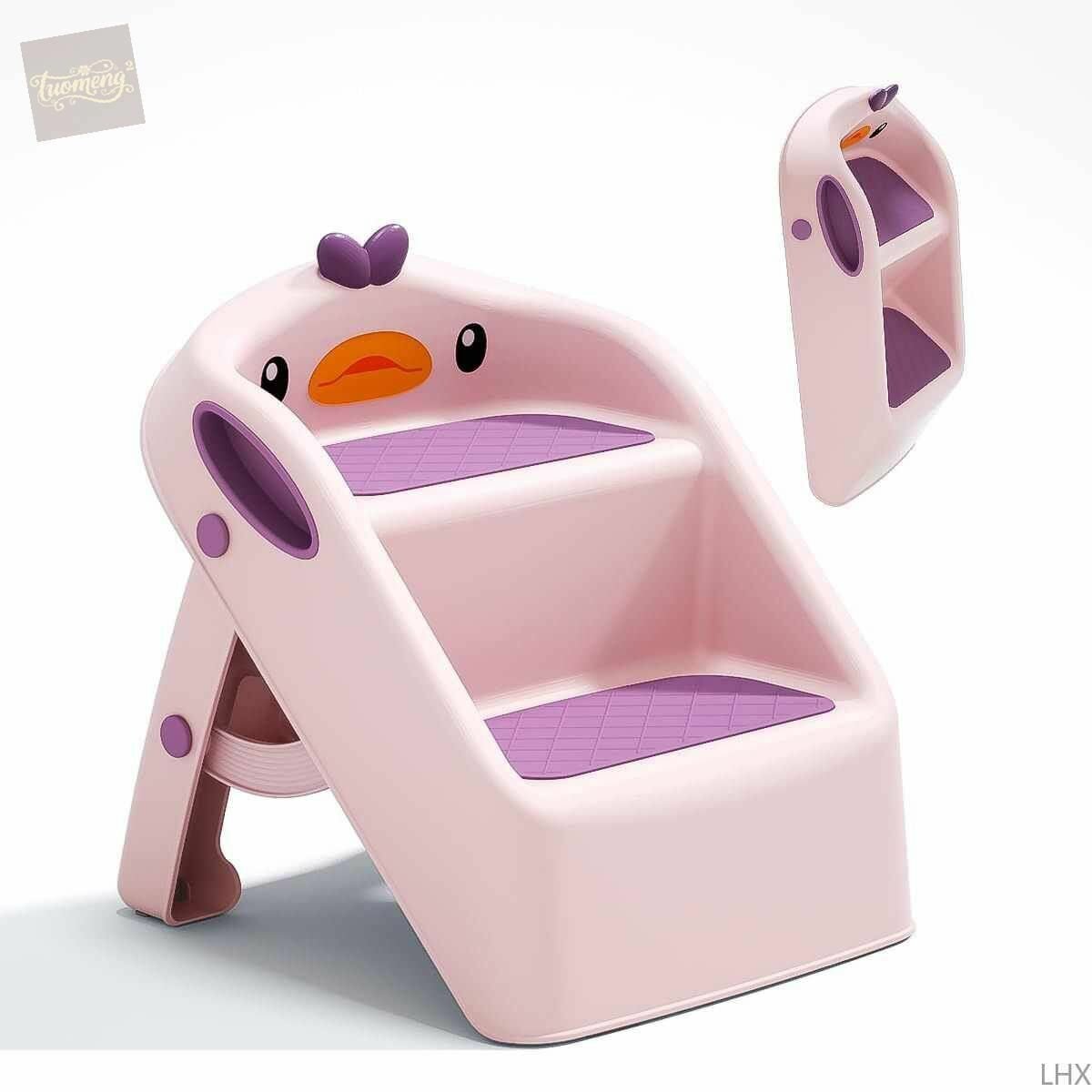 Детский табурет, двухступенчатый стул для детей, Складное хранилище