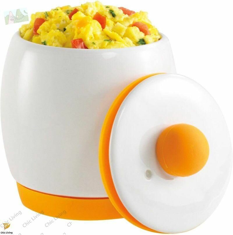 Кодлер для варки яиц фарфор, Микроволновая печь для яиц и яйцеварка для быстрого и воздушного яйца