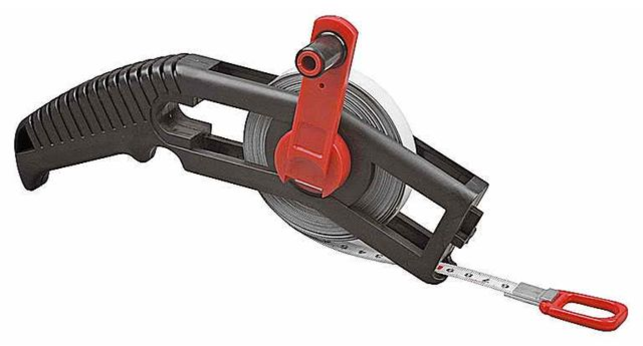 Измерительная рулетка Stayer / Стайер Leader геодезическая, корпус из пластика, стальная лента, 30м / строительство и ремонт