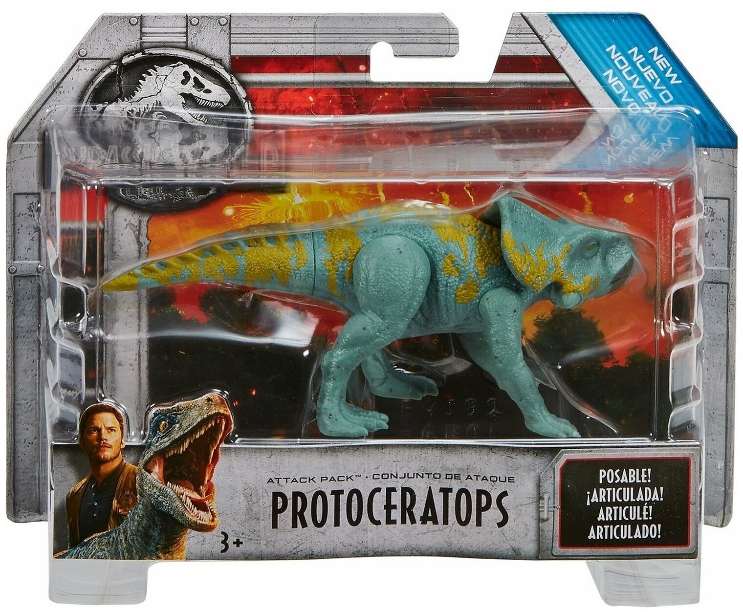 Фигурка Jurassic World Мир Юрского Периода Атакующая стая Протоцератопс FPF11/FVJ92 Mattel