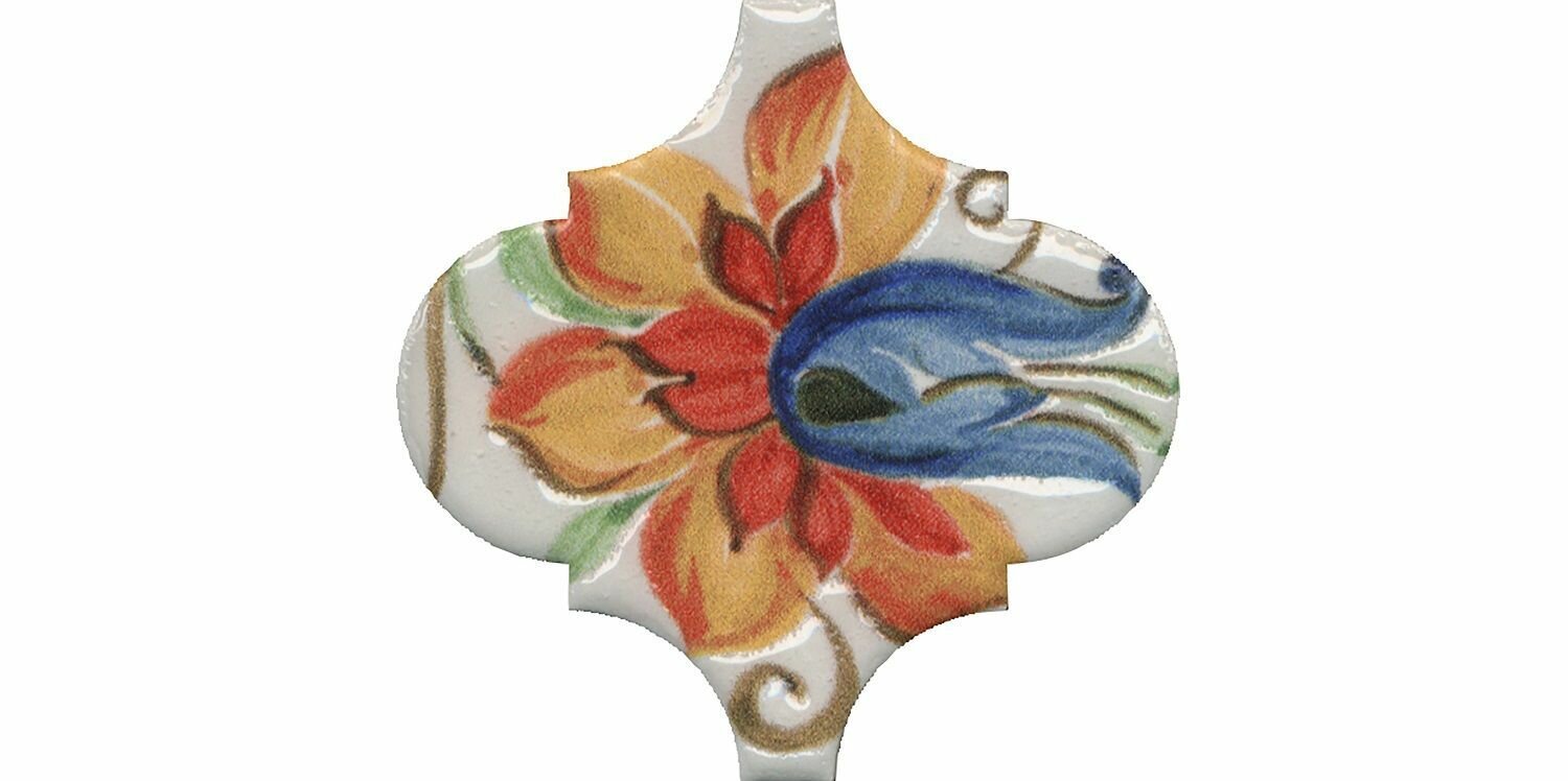 Керамическая плитка KERAMA MARAZZI VT/A585/65000 Декор Арабески Тоскана 9 глянцевый 6,5x6,5x0,7 Цена за 1/шт