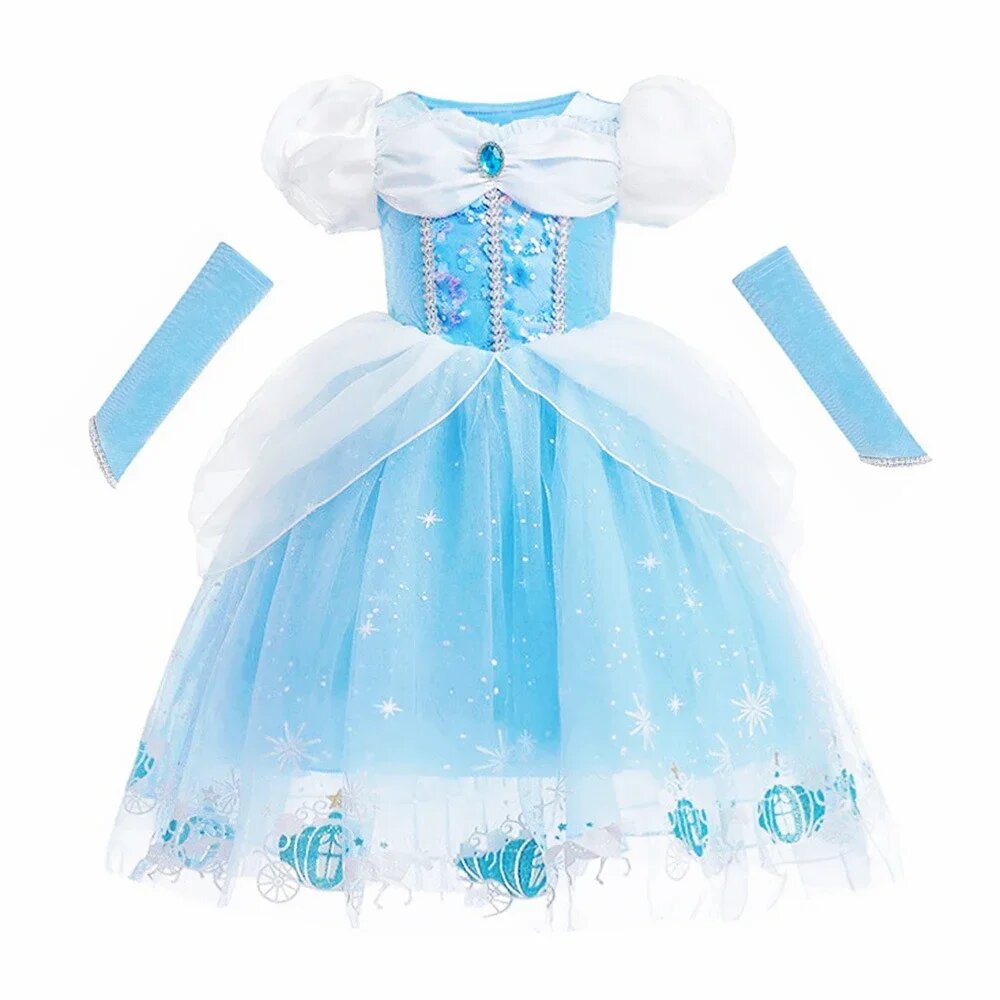 Платье Золушка для девочки, размер 2T (tag 100), Dress17
