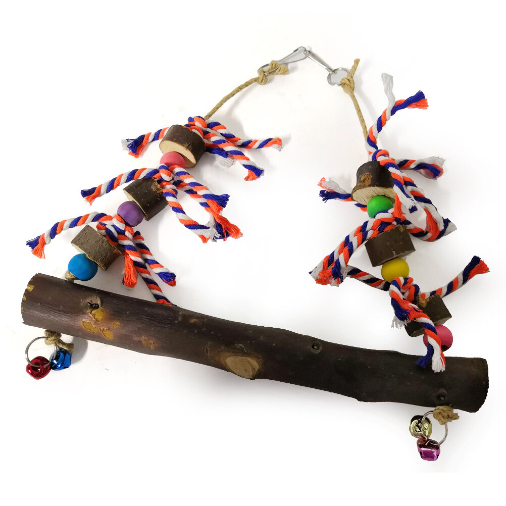 Деревянные качели для кур, красочные качели для домашних животных, жевательная игрушка для кур и птиц