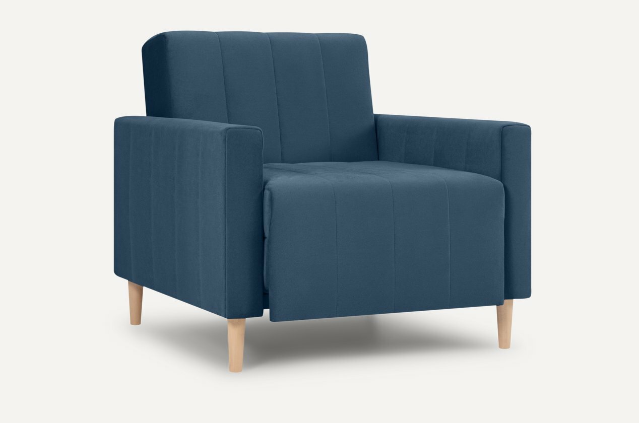 Кресло-кровать Маре Мини Velvet Navy Blue Divan.ru, 84х90х79 см, синий, велюр
