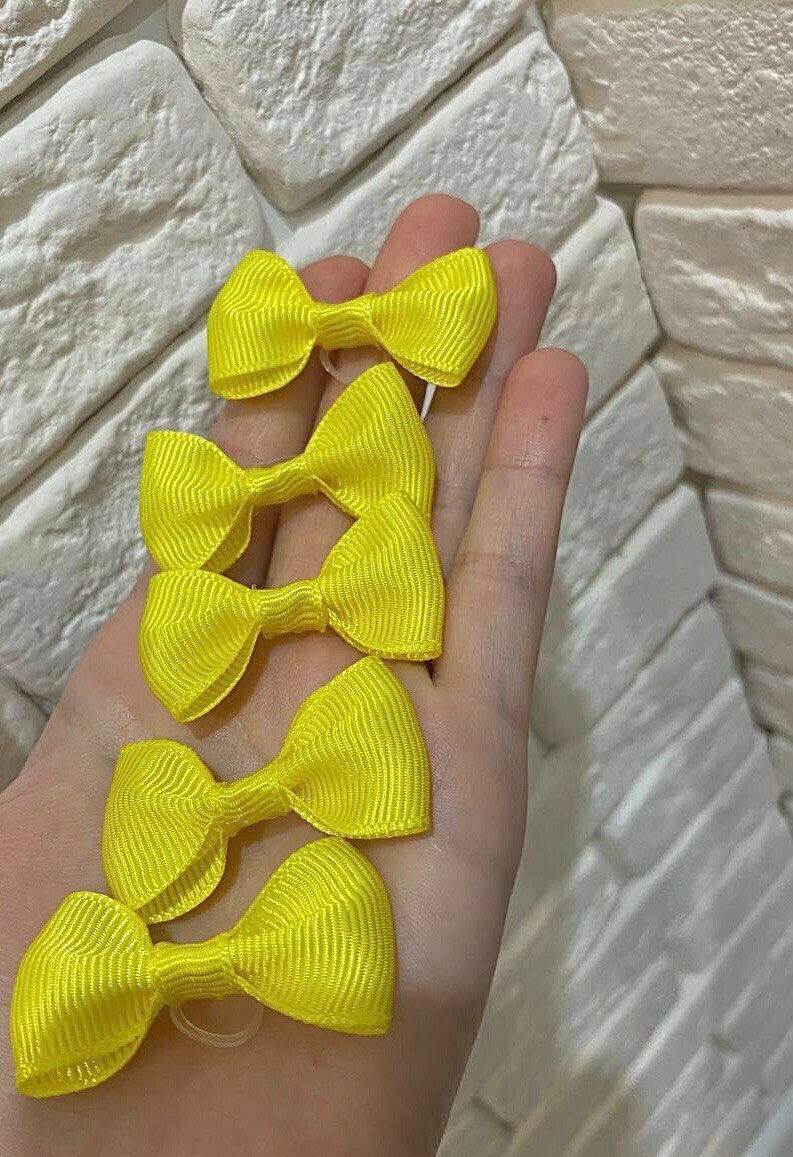 Резинки "бантики" для животных 2 шт. ручная работа