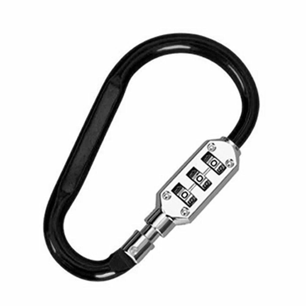 1 шт, пряжка для замка мотоциклетного шлема для гоночного мотоцикла, велосипеда, скутера, противоугонная 3-значная застежка с паролем D-образного кольца, замок для шлема