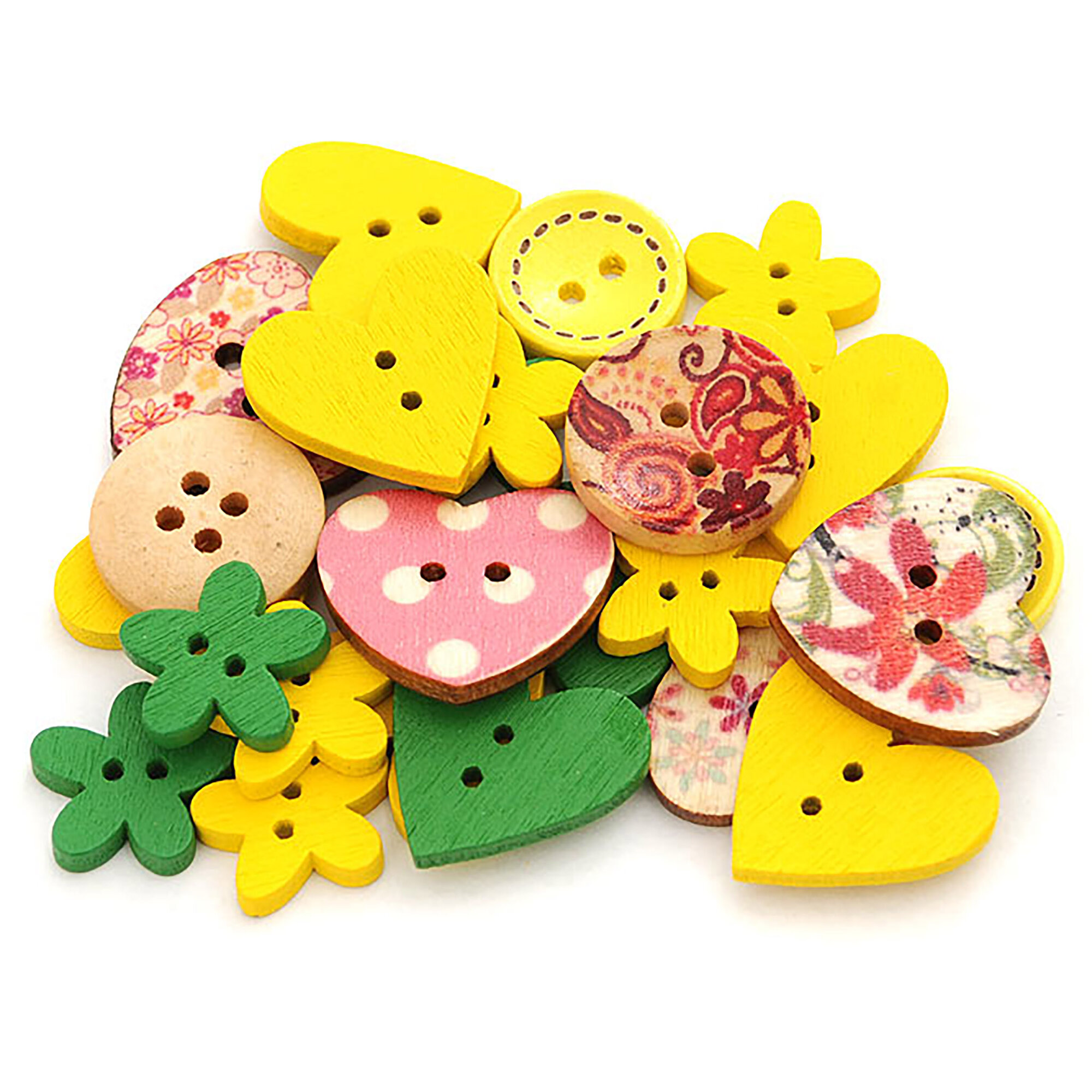 Белоснежка 876-DB Пуговицы декоративные Ассорти №4, 40 шт. 1.3-2.5 см. / Для оформления открыток