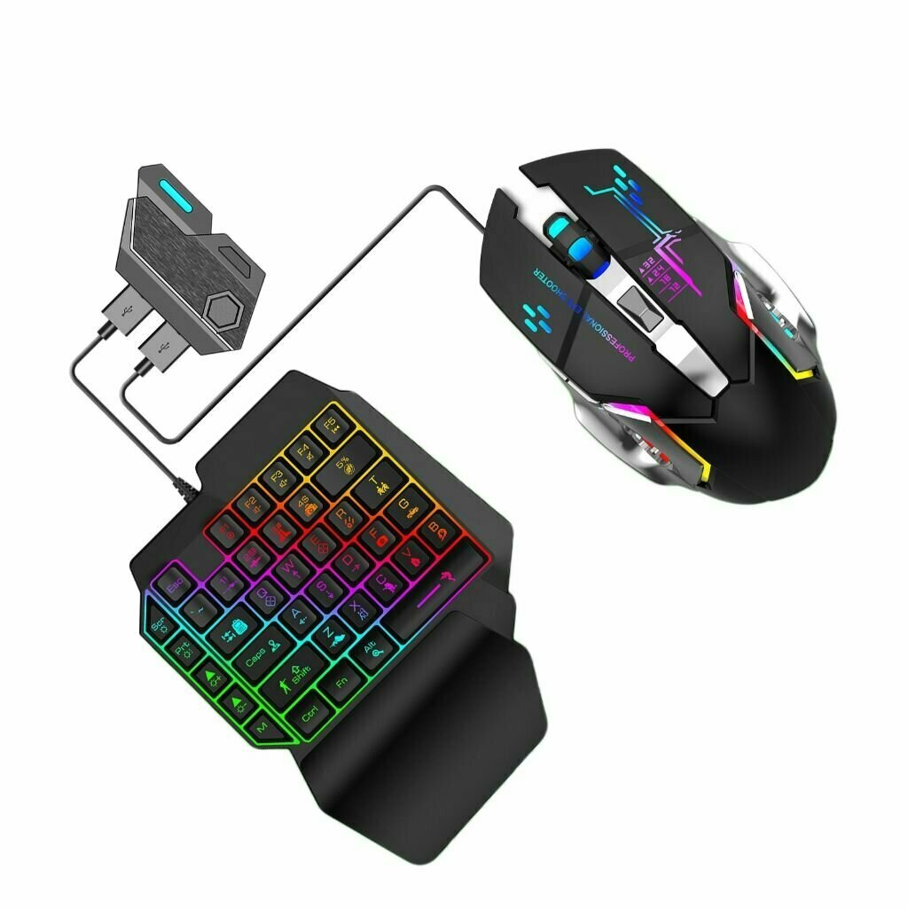 Конвертер игровой клавиатуры и мыши, адаптер клавиатуры, Bluetooth-совместимое соединение для мобильного телефона