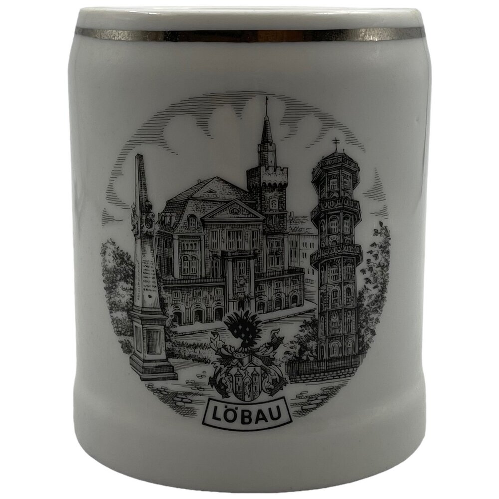 Пивная кружка "Lobau", 0.3 л, фарфор, 1970-1980 гг, Германия