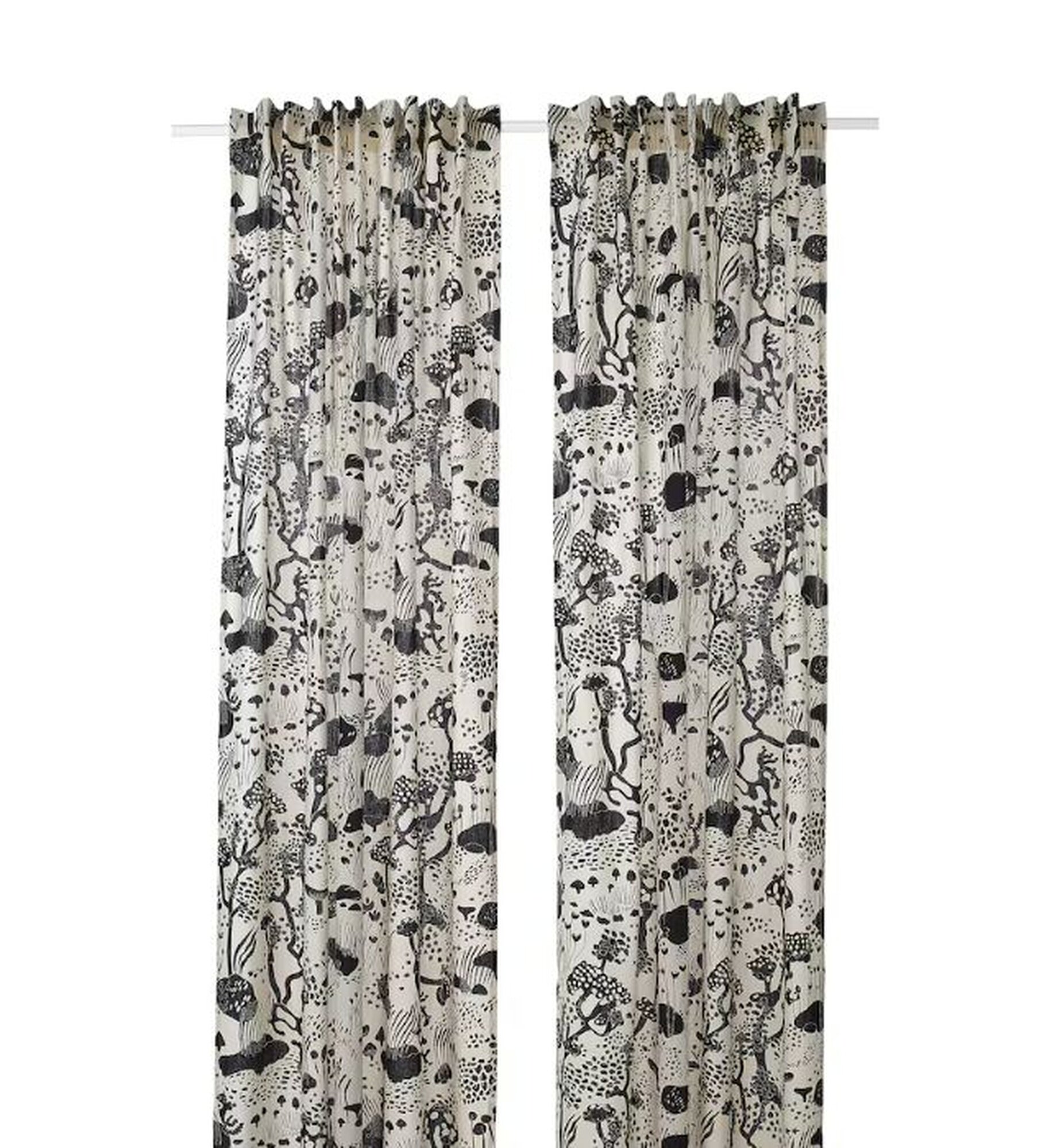 Шторы IKEA STOCKHOLM, размер 145 х 300 см, 58% лен, 42% хлопок