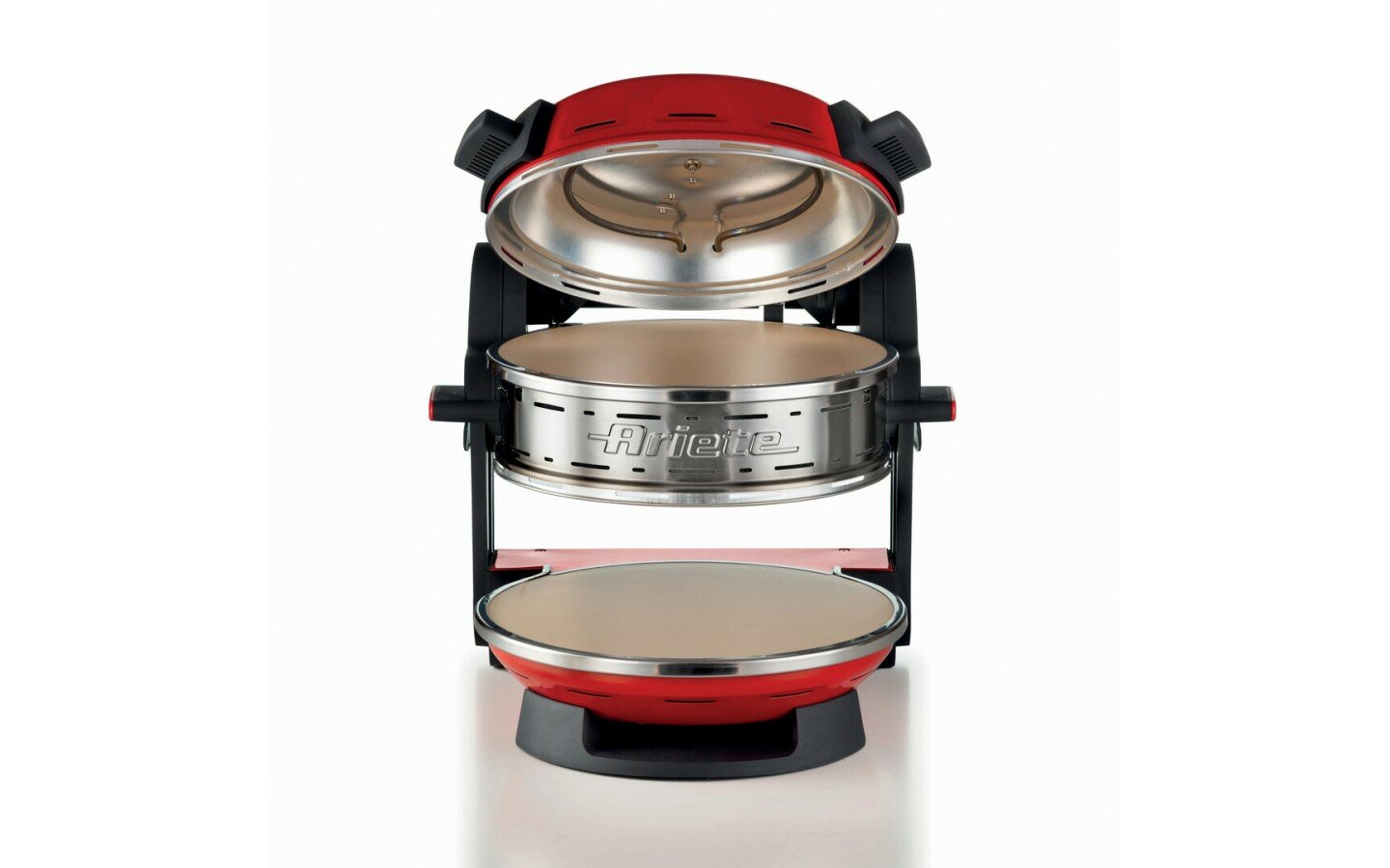 Пиццамейкер Ariete 927/00 красный, 2300 Вт, на 2 пиццы, диаметр камня 30 см