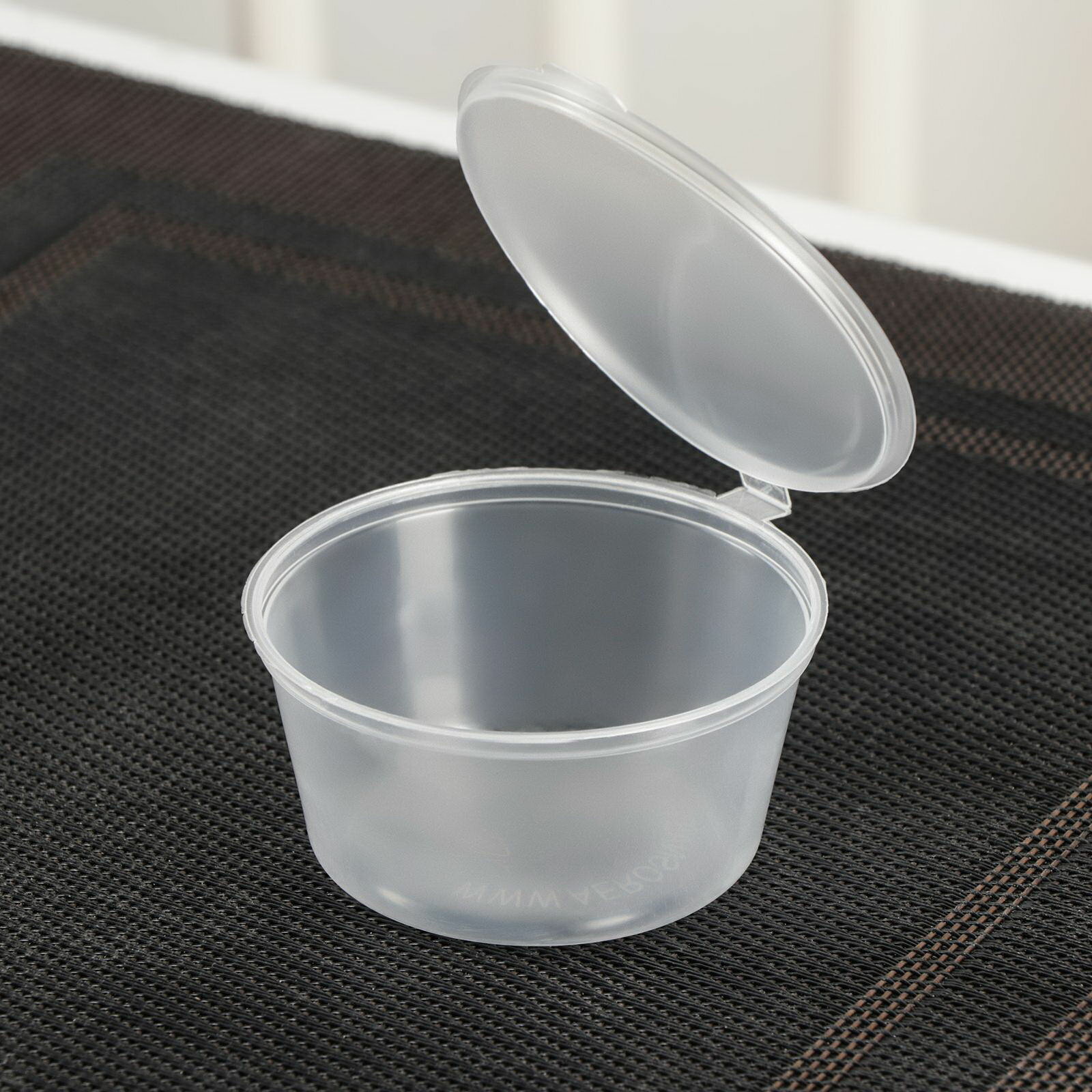 Соусник одноразовый, 80 мл, пластик, с неразъёмной крышкой, прозрачный, 960 шт.