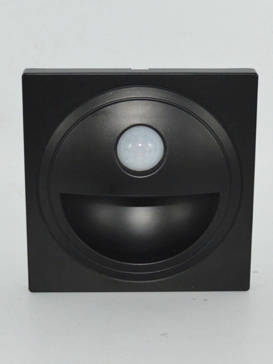 Встроенный датчик освещенности ночного освещения, черный 1pcs