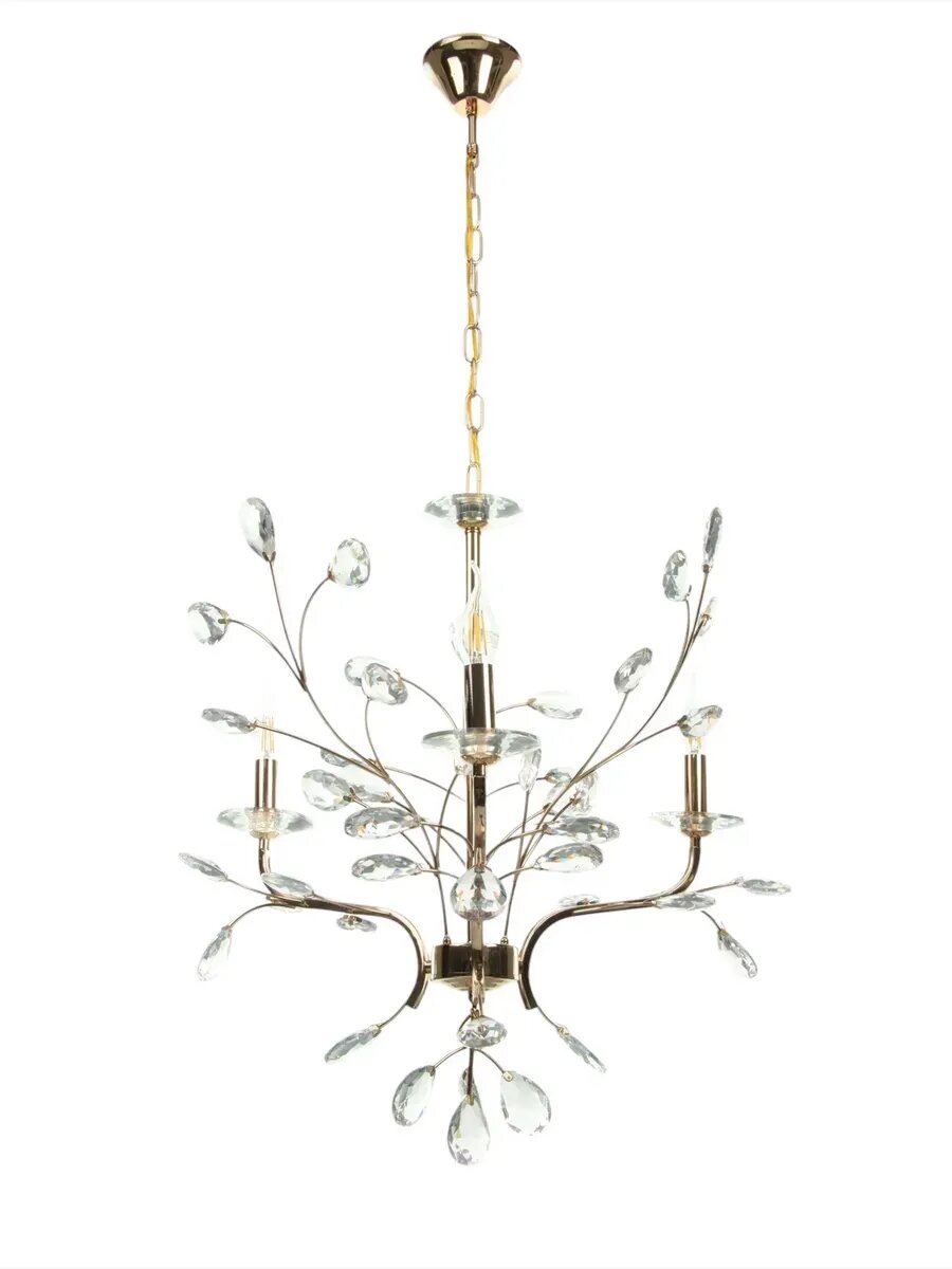 Люстра Annalise 3х40Вт Е14 золото 50х50х60+50см