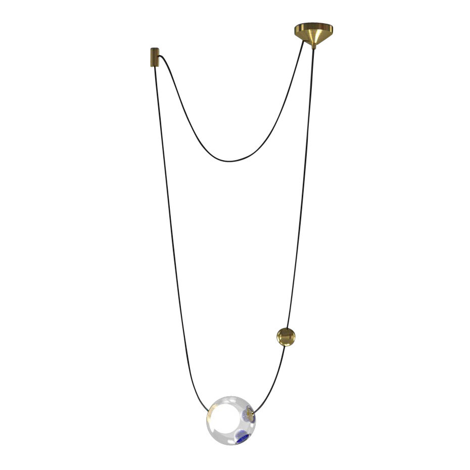 Люстра Delight Collection 10227P 10227P/A1 gold, Прозрачный/Золотой, Светодиодная, G4, 1 x 3 Вт.