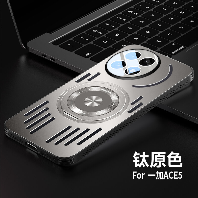 Чехол для OnePlus 13R / Оне Плас 13R с защитой камеры и с подставкой противоударный, матовая поверхность, чехол-кардиомонитор, поликарбонат (PC), защита камеры, ударопрочный, усиленные углы, soft touch