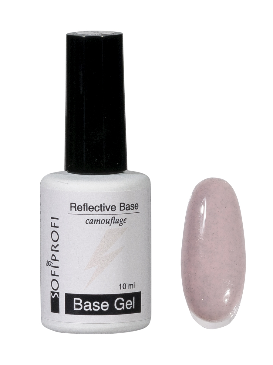 База светоотражающая для ногтей Тон 1293 Sofiprofi Reflective Base, 10 мл