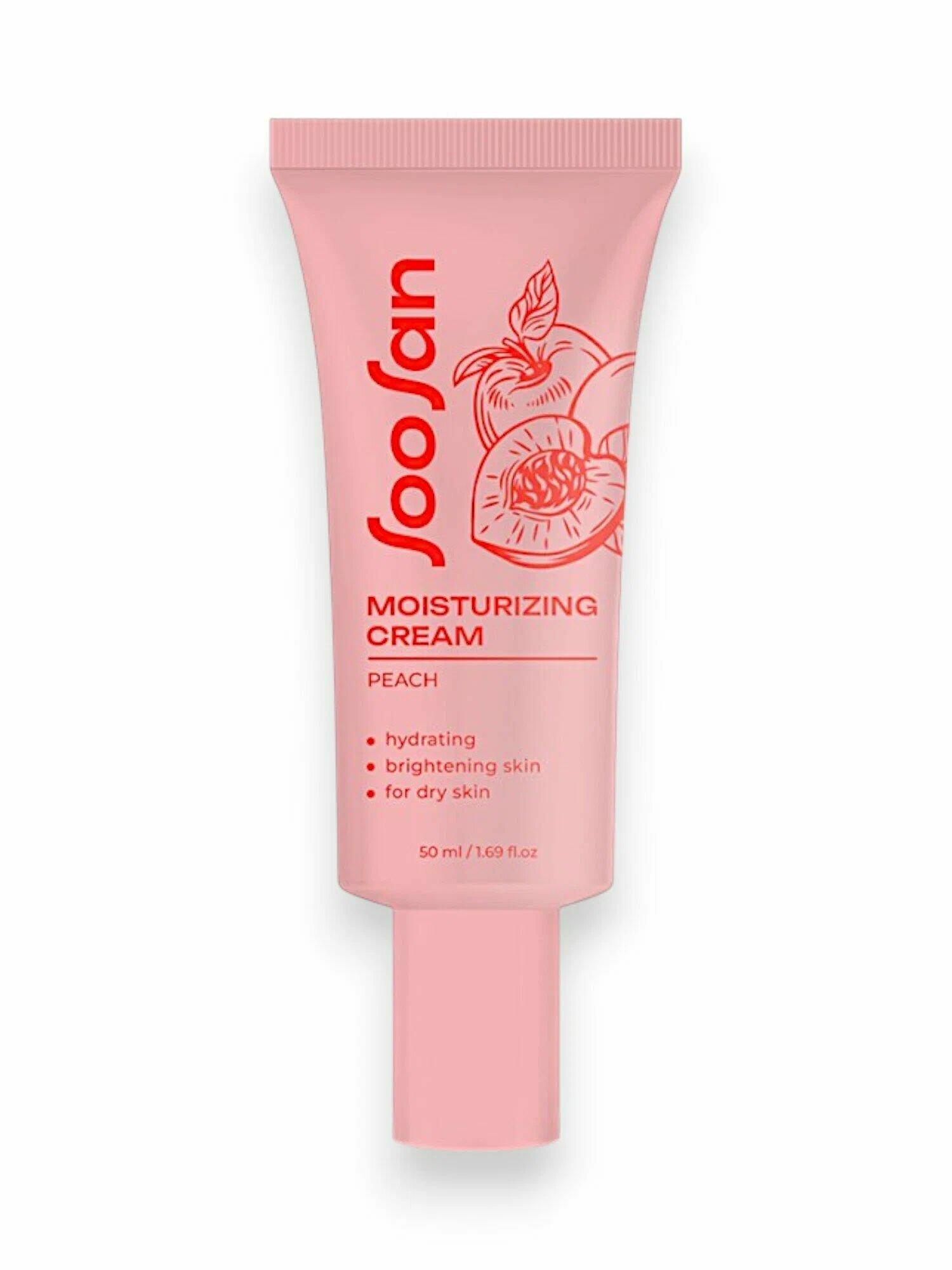 SOOSAN Moisturizing cream with Peach Увлажняющий крем для лица с экстрактом персика 50мл