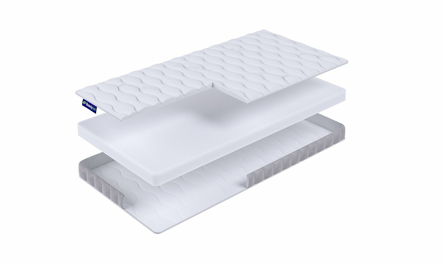 Матрас Beautyson Baby Fiber 6 Lux 80х180 высота 8 см анатомический средней жесткости Беспружинный