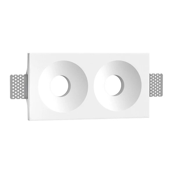 Встраиваемый гипсовый светильник под сменную лампу Ledron LUMI SQ2 116x225 D90