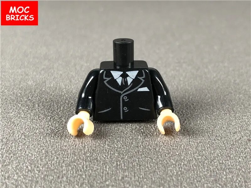 MOC BRICKS Пластиковые строительные блоки костюм шеф-повара Черный, 4003090