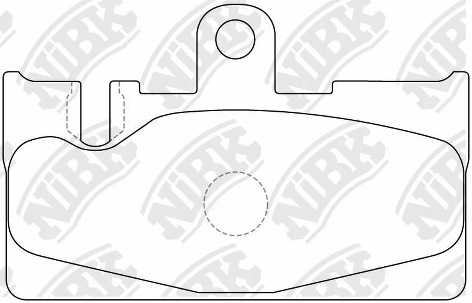 Колодки тормозные дисковые, NIBK PN1456