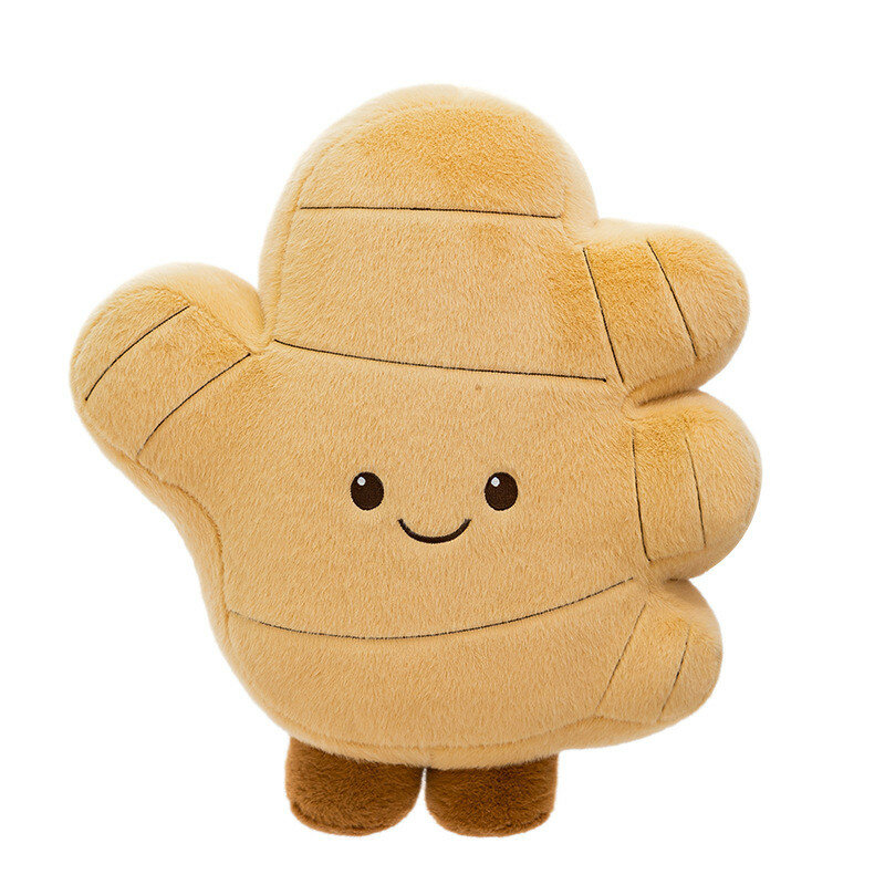 Cute ginger plush toy with fluffy stuffing for kids play and comfort