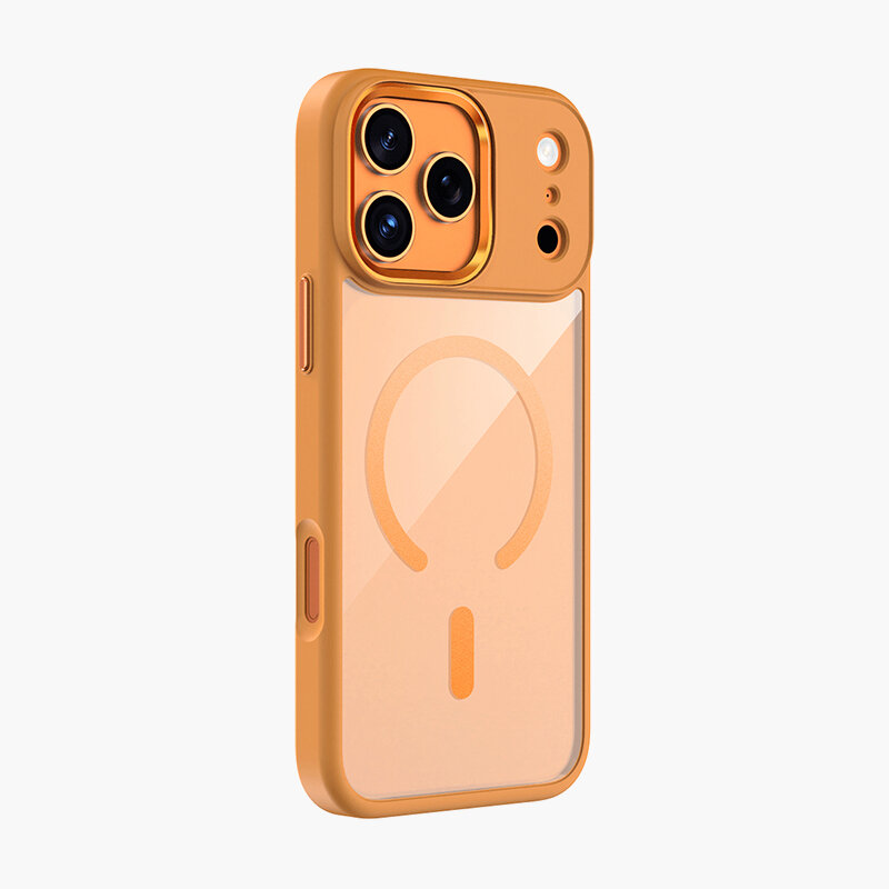 Противоударный чехол для iPhone 17 Pro Max, KEEPHONE Mago Pro, TPU + PC Matte, Cosmic Orange