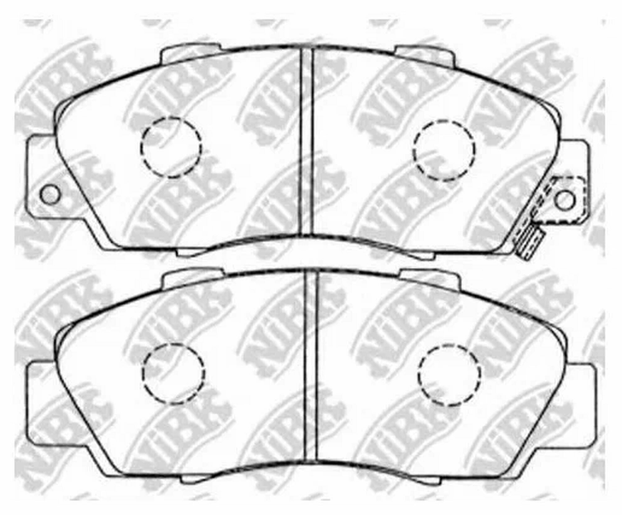 Колодки тормозные дисковые перед Nibk PN8254 для HONDA HR-V, ACCORD, CR-V