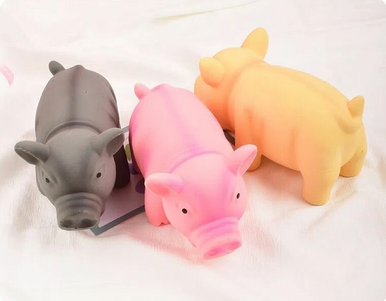 Игрушка для собак из латекса "Поросенок хрюкающий", 160мм