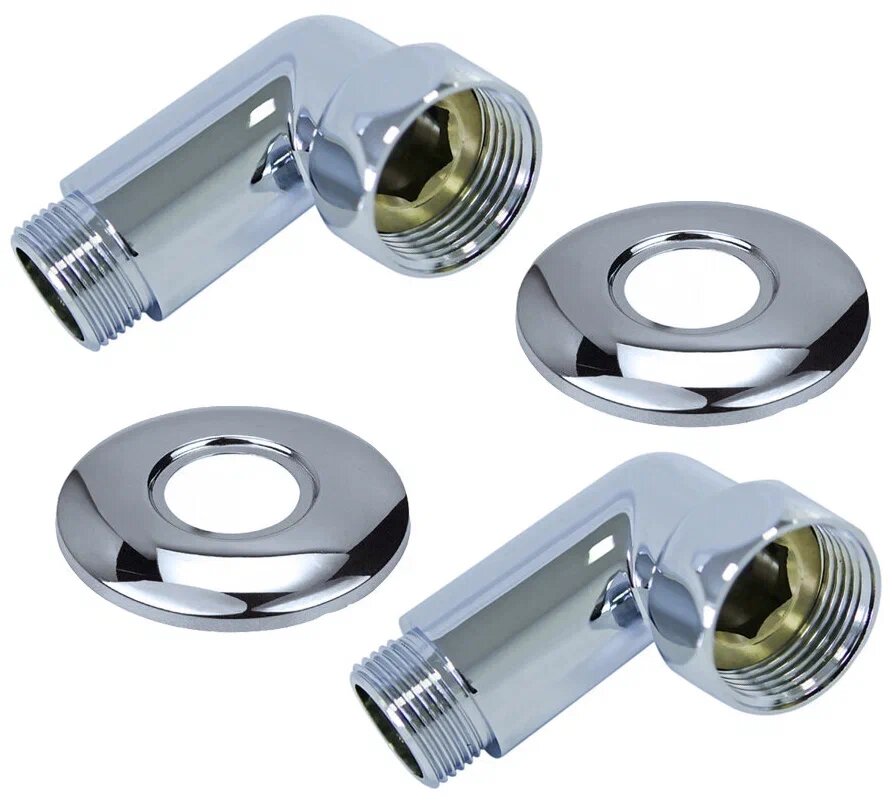 Соединение угловое для полотенцесушителя Frap гайка 1"х штуцер 1/2"