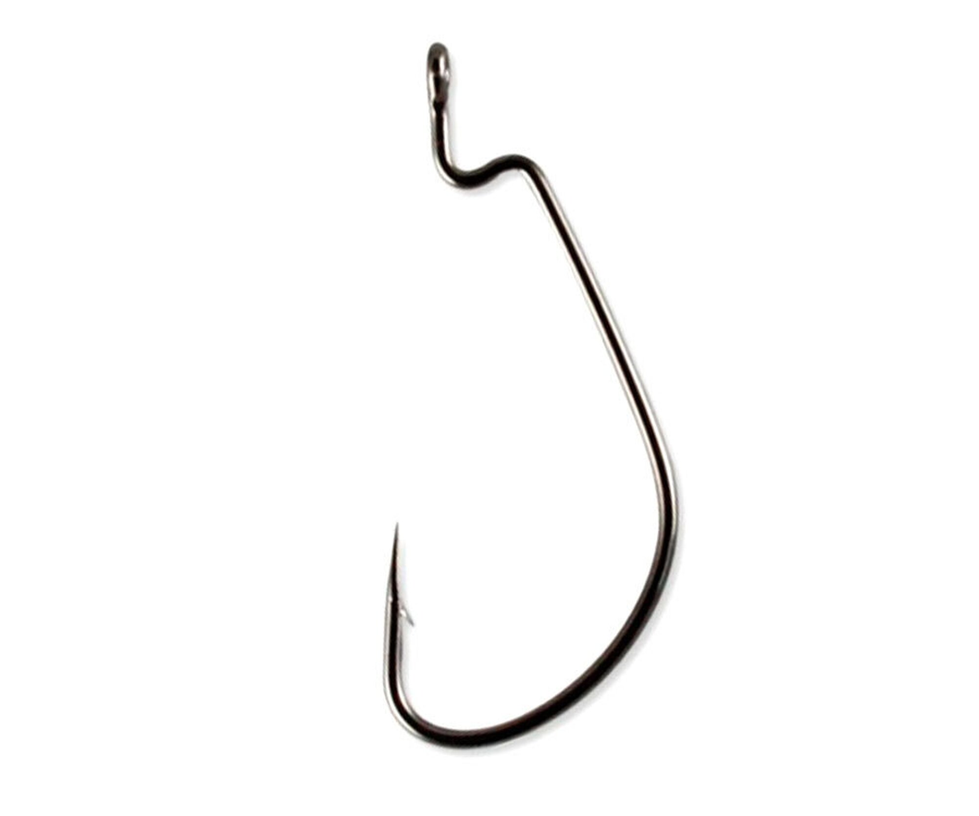 Крючки OWNER J-Hook BC №5/0, офсетные, серебристые, бородка на жале, 55мм, 0.2г, набор 5шт