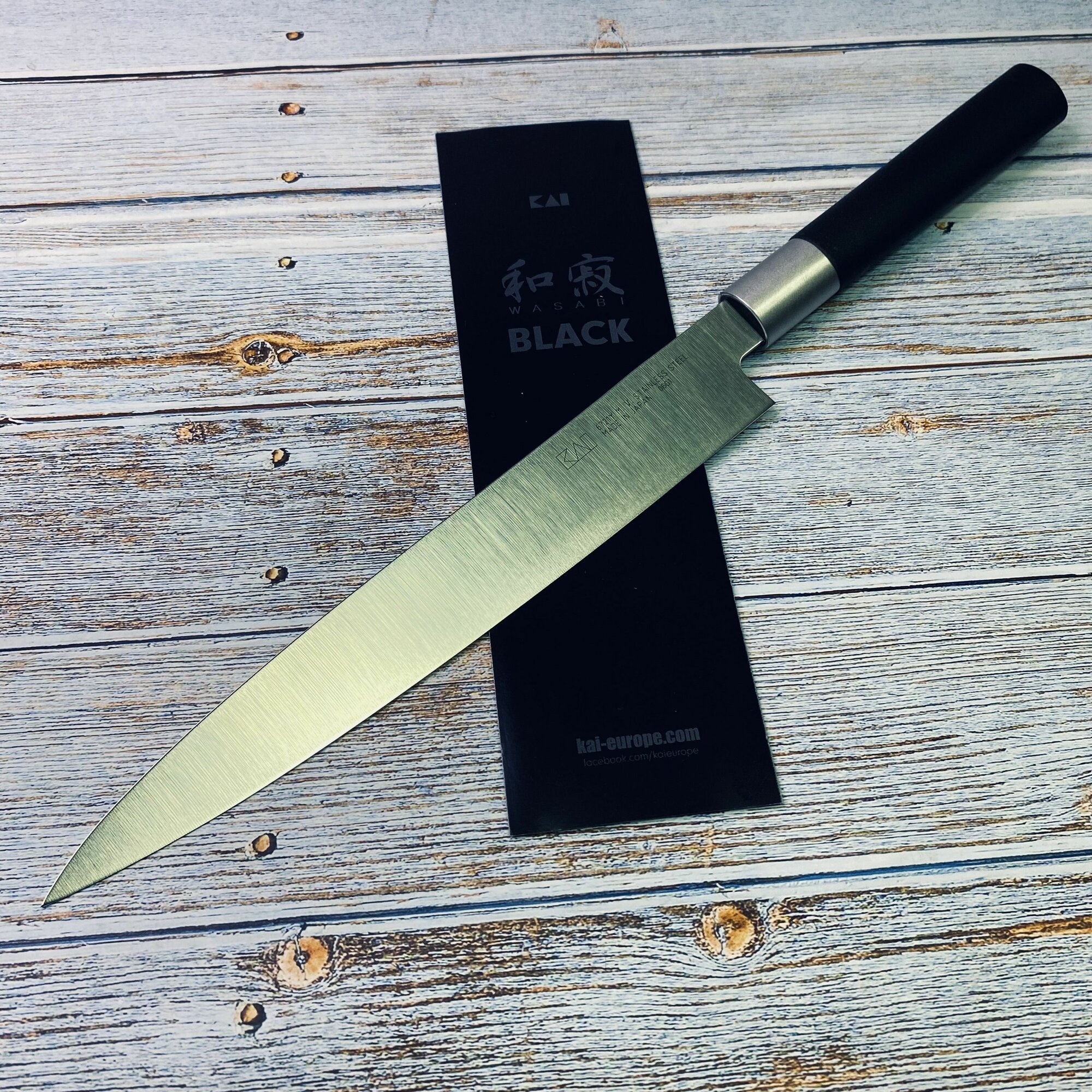 Японский кухонный нож янагиба - Wasabi Yanagiba 6721Y, KAI Group