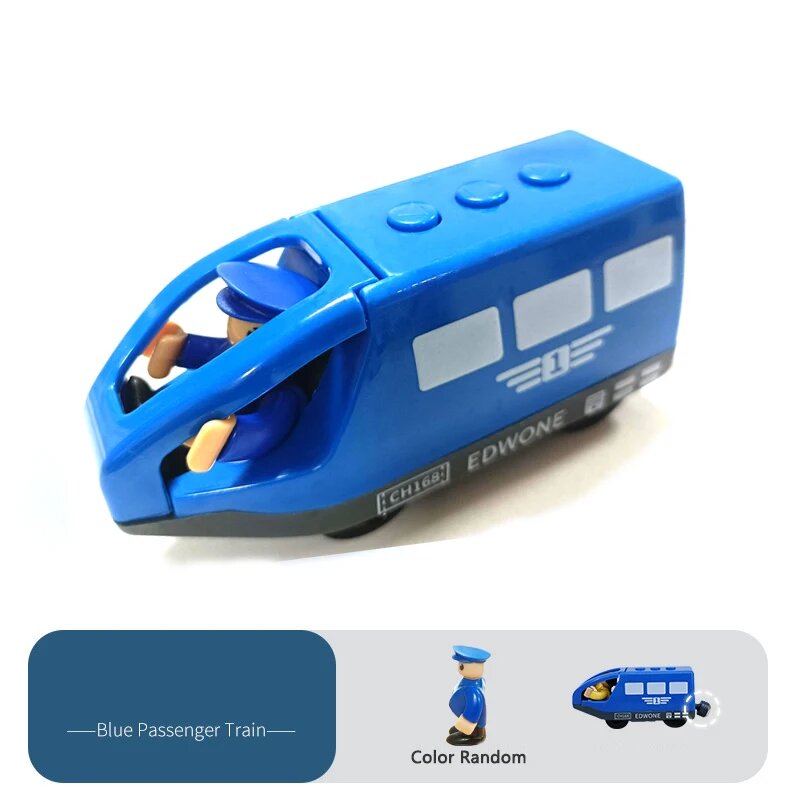 Синий электрический поезд с куклой, Color: Blue Electric