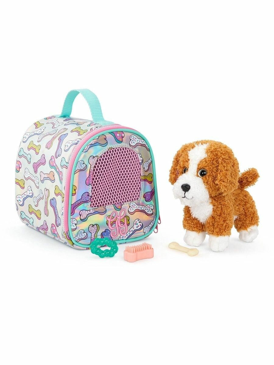 GLITTER GIRLS Щенок Голдендудль с сумкой переноской и аксессуарами